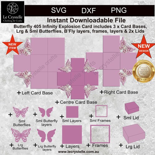 Infinity Explosion Box/explosion Butterfly Box/svg Cut - Etsy