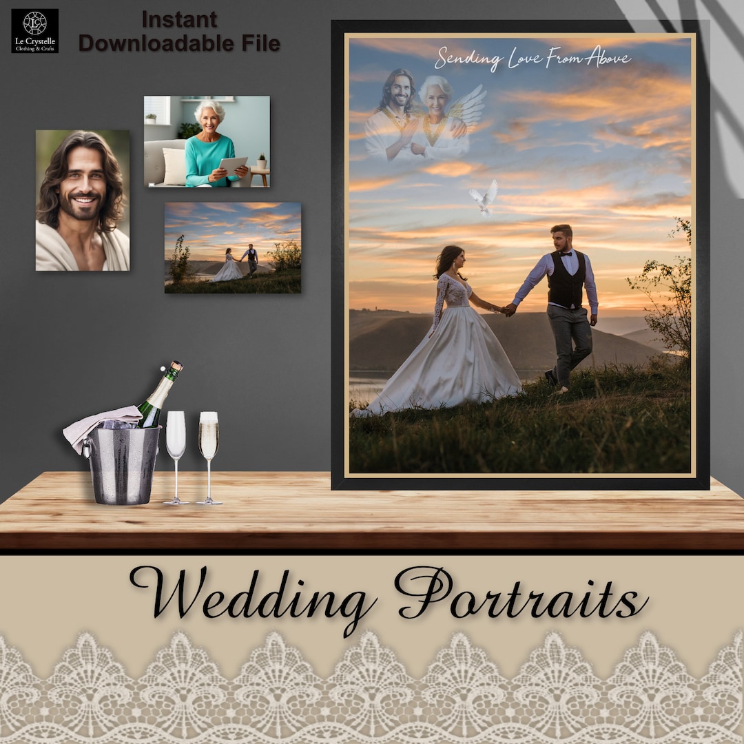 Couple Portrait/digital Custom Portrait/photo Memories/memory Gift ...