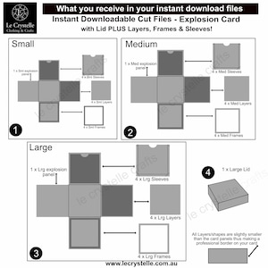 Explosion Box SVG /cut File/exploding Card Template/svg Cards/folding ...