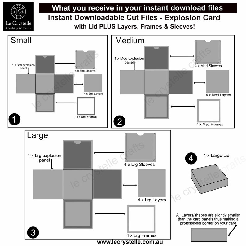 Explosion Box SVG /cut File/exploding Card Template/svg - Etsy