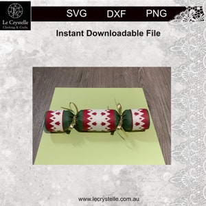 SVG Cut File Christmas Bon Bons/crackers Christmas Tree Bells/bon Bon ...