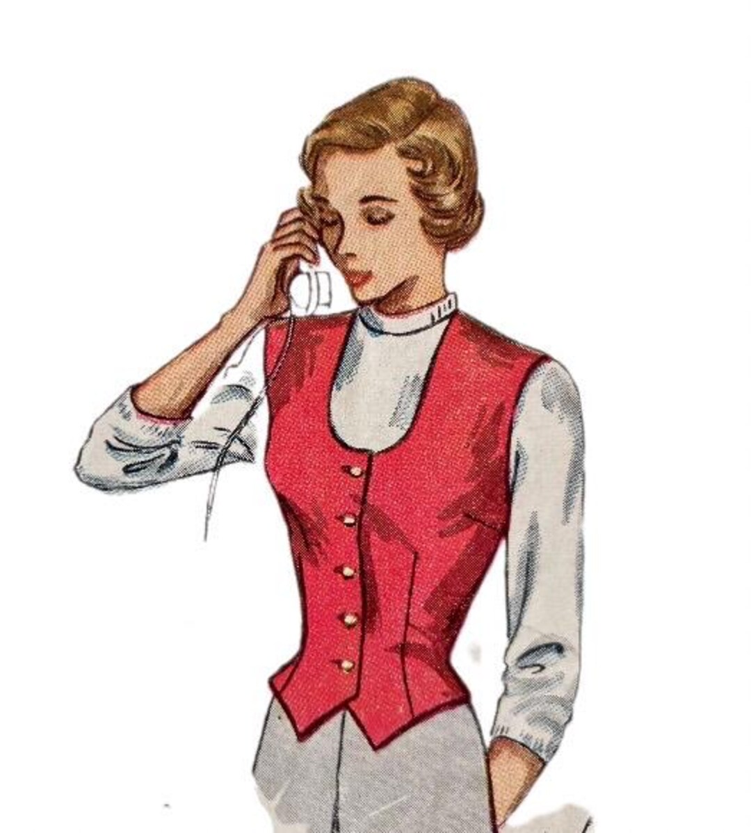 1940’s Skirt & Weskit Pattern - Etsy