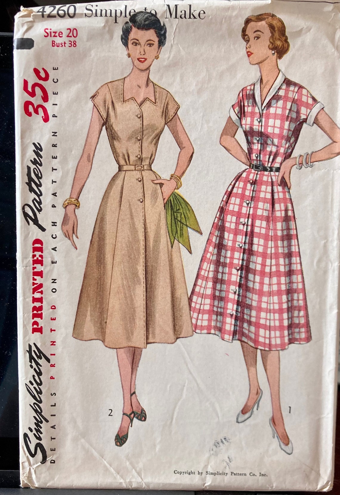 1950’s Rockabilly Dress Pattern - Etsy