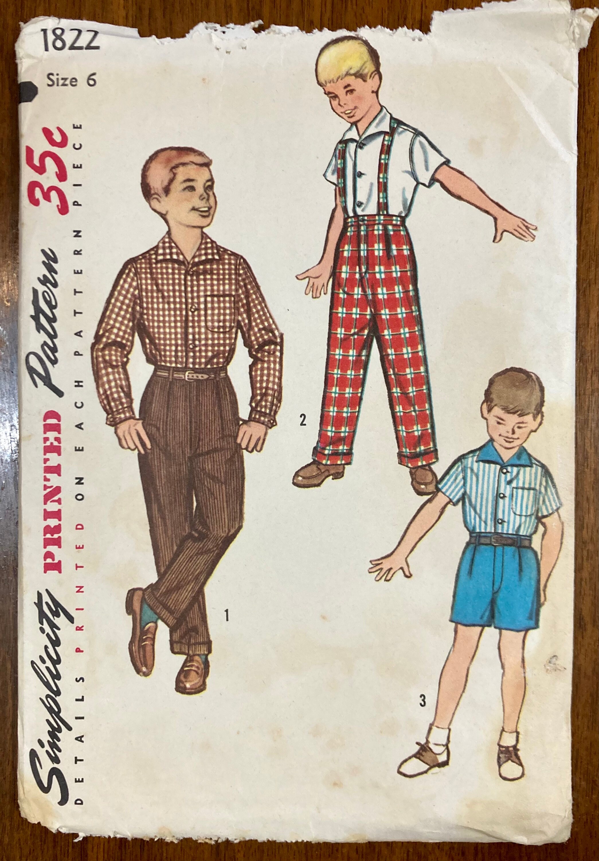 Vintage Little Boys Sewing Pattern - Etsy