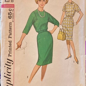 1960’s Sheath Dress Pattern - Etsy