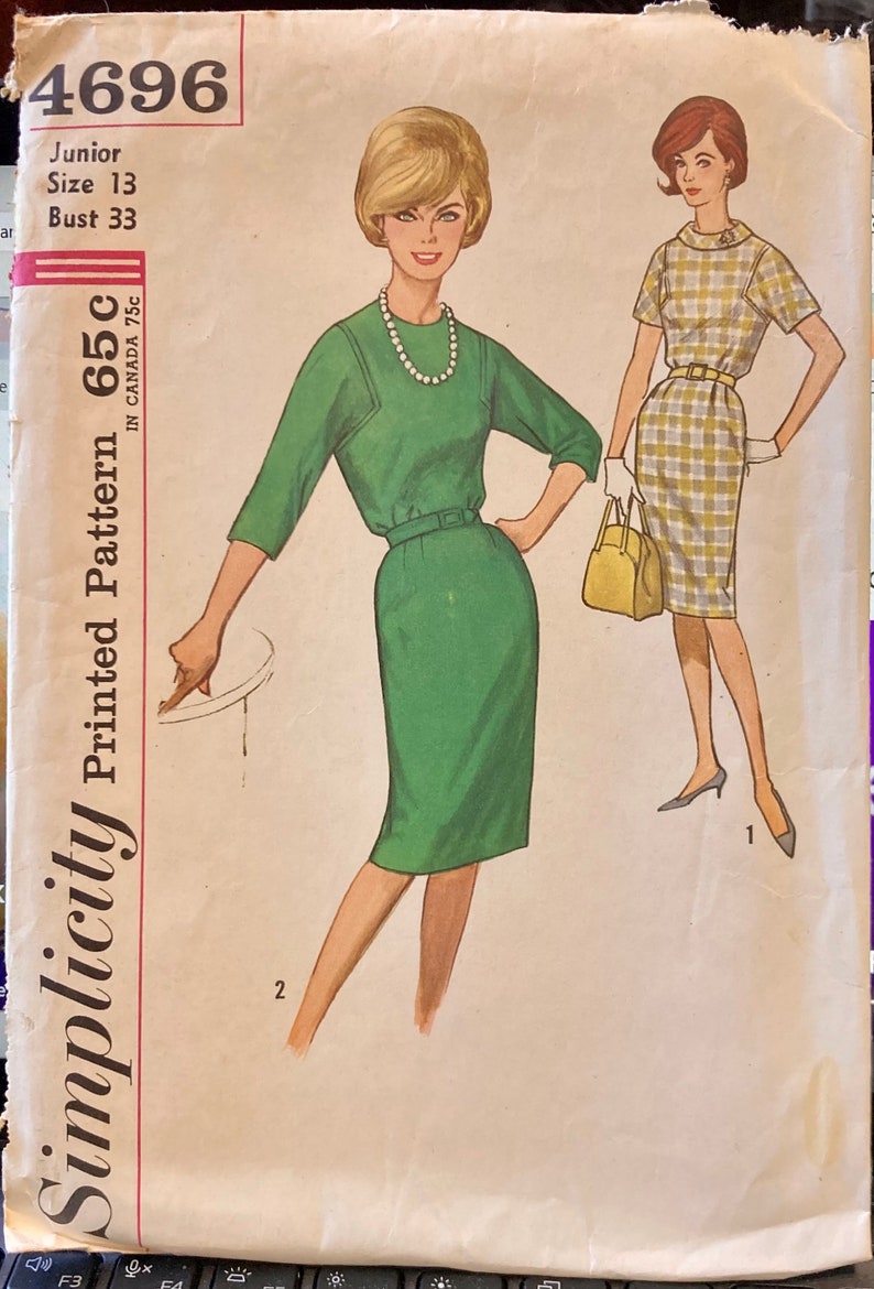 1960’s Sheath Dress Pattern - Etsy