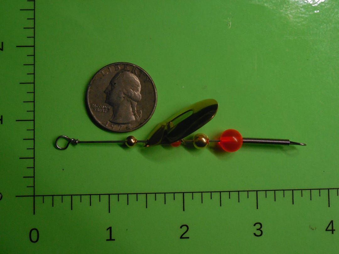 Custom June Bug Fishing Spinner Rig 2 Piece Set Gold or Nickel Blade ...