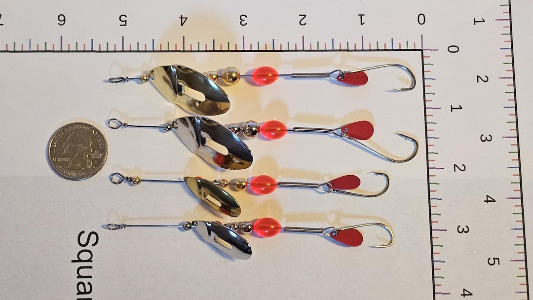 Custom June Bug Spinner Rig 4 Piece Set EZ Change Hook Fishing Lure - Etsy