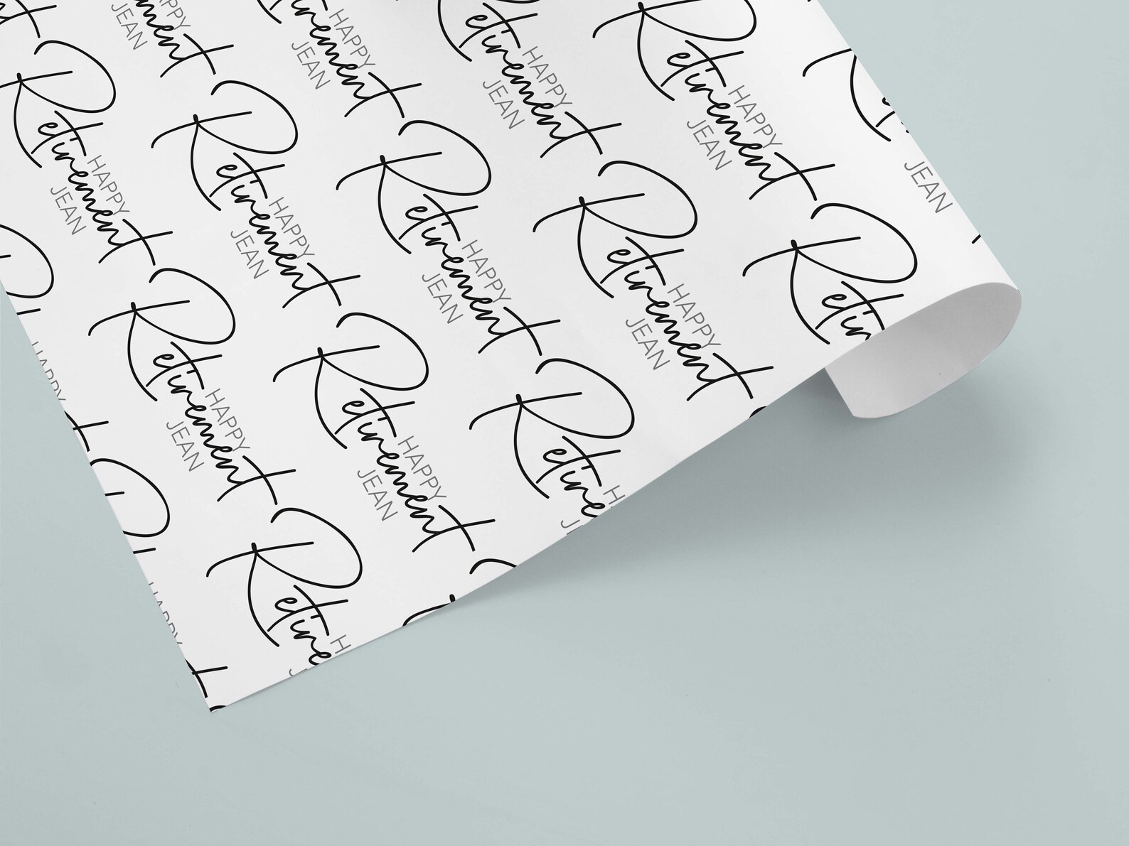 Personalised Happy Retirement Wrapping Paper Gift Wrap - Etsy UK