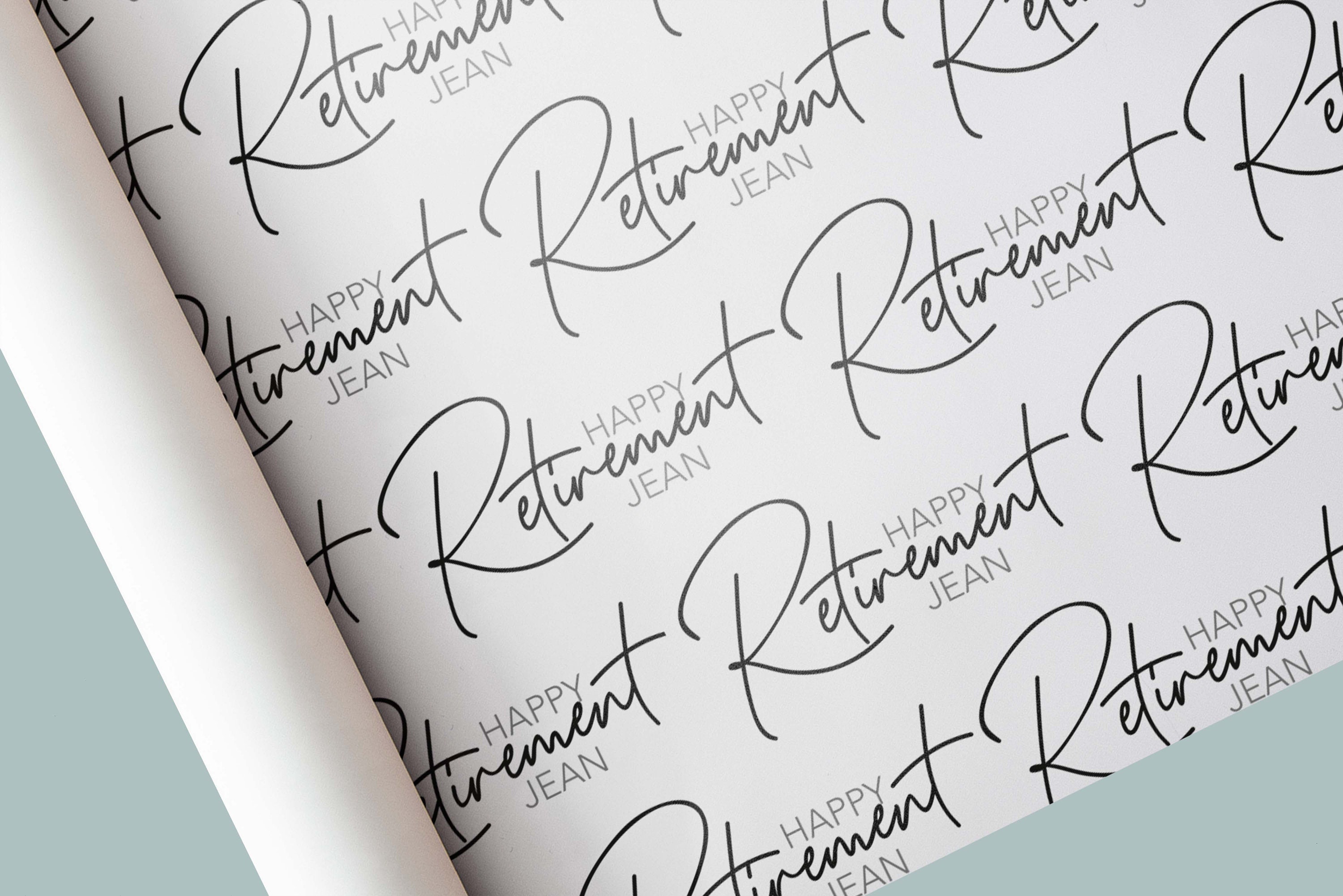 Personalised Happy Retirement Wrapping Paper Gift Wrap - Etsy UK