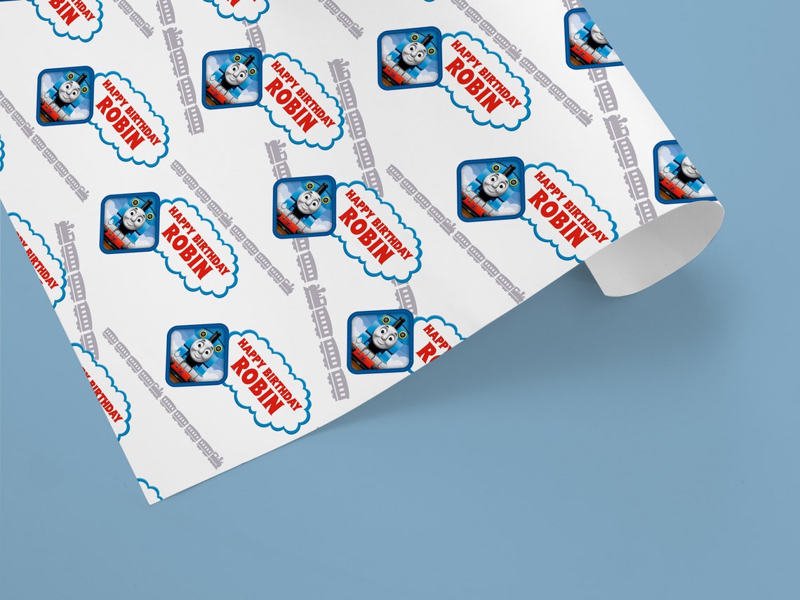 Personalised Thomas and Friends Wrapping Paper Gift Wrap | Etsy