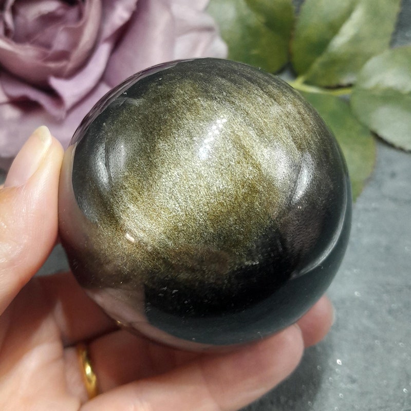 Obsidian Sphere - Etsy