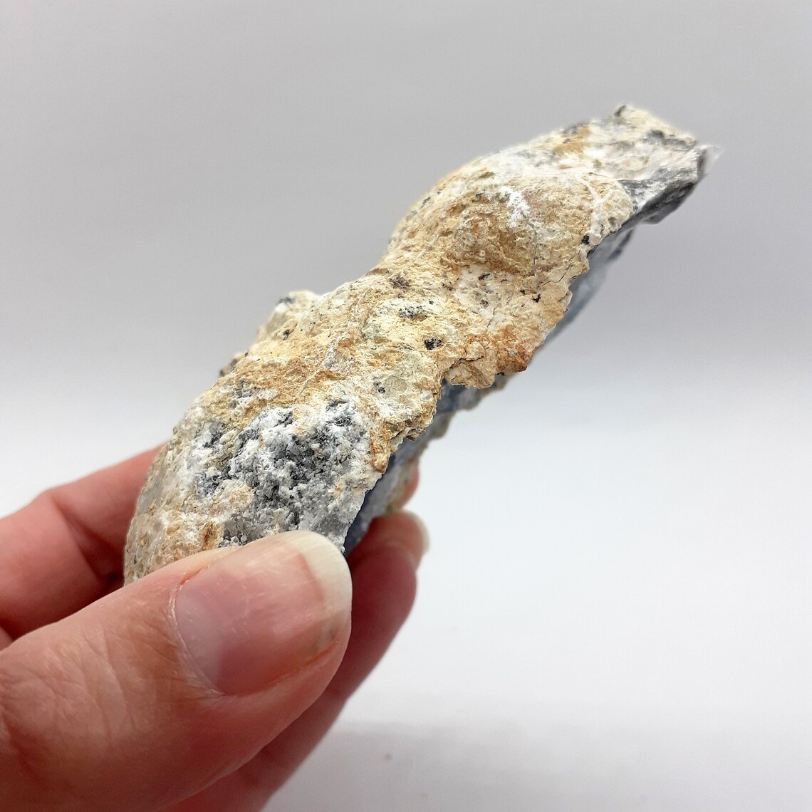 Natural Chalcedony Quartz Double Geode | Etsy