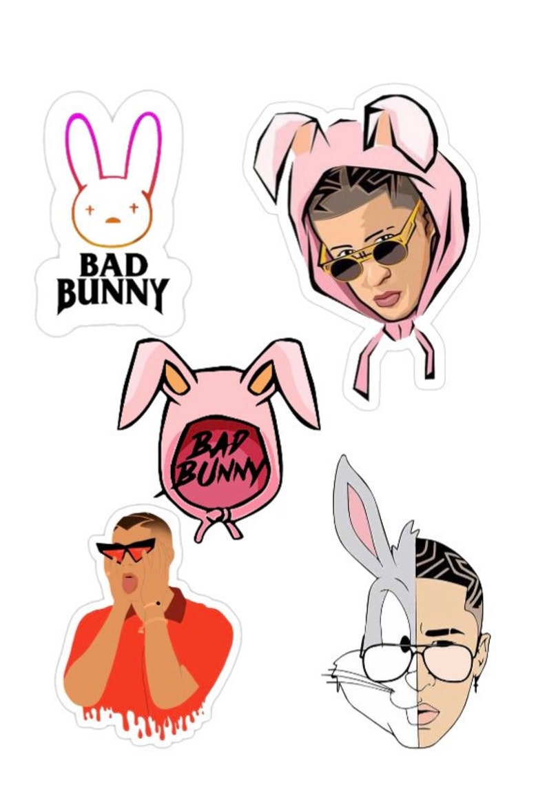 Bad Bunny Stickers - Etsy