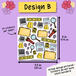Crime Scene Detective Stickers - Multiple Sizes, Matte, Glossy, or ...