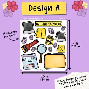 Crime Scene Detective Stickers - Multiple Sizes, Matte, Glossy, or ...