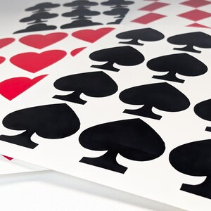 Playing Card Suit Decals - Vinyl Sticker Sheets for Poker & Crafting - Etsy