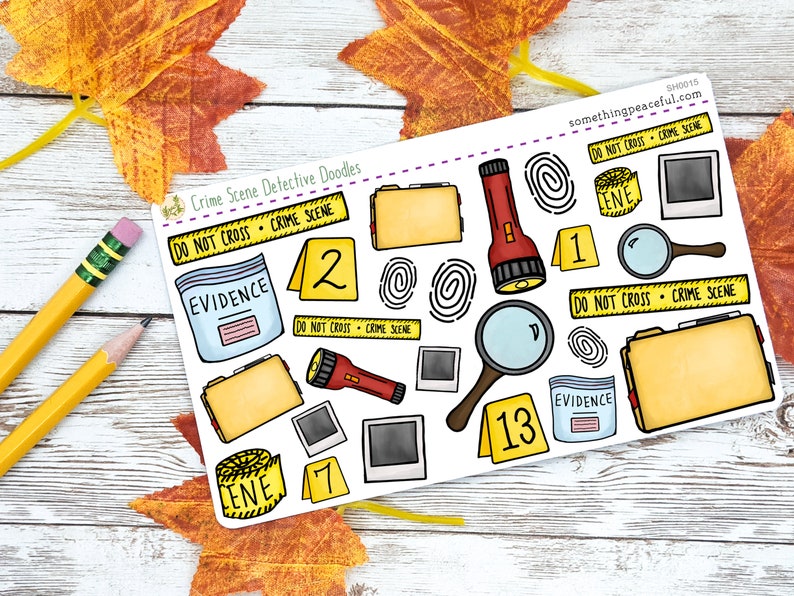 Crime Scene Detective Stickers Multiple Sizes Matte - Etsy