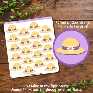Garden Hats Sticker Sheet Multiple Sizes, Matte, Glossy, or Clear - Etsy