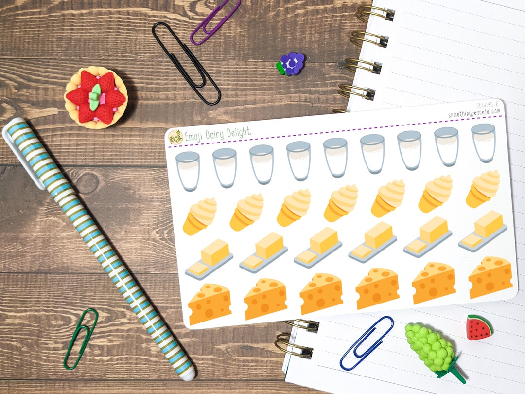 Dairy Delight Stickers Multiple Sizes, Matte, Glossy, or Clear Planner ...