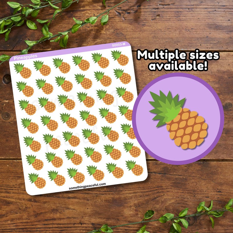 Pineapple Sticker - Etsy