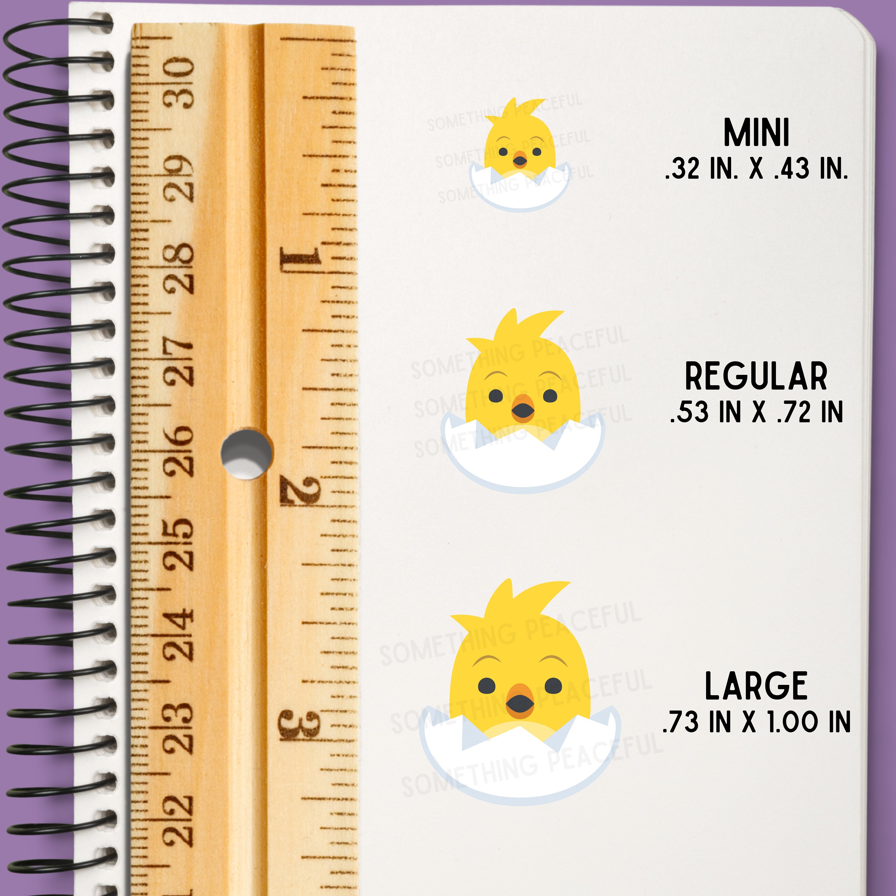 Baby Chick Sticker Sheet Multiple Sizes Matte Glossy or - Etsy