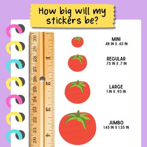 Tomato Sticker Sheet - Multiple Sizes, Matte, Glossy, or Clear - Etsy