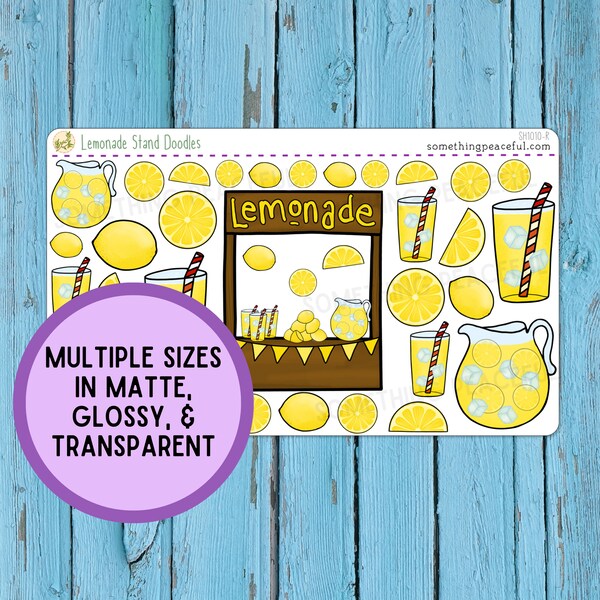 Lemonade Stickers - Etsy