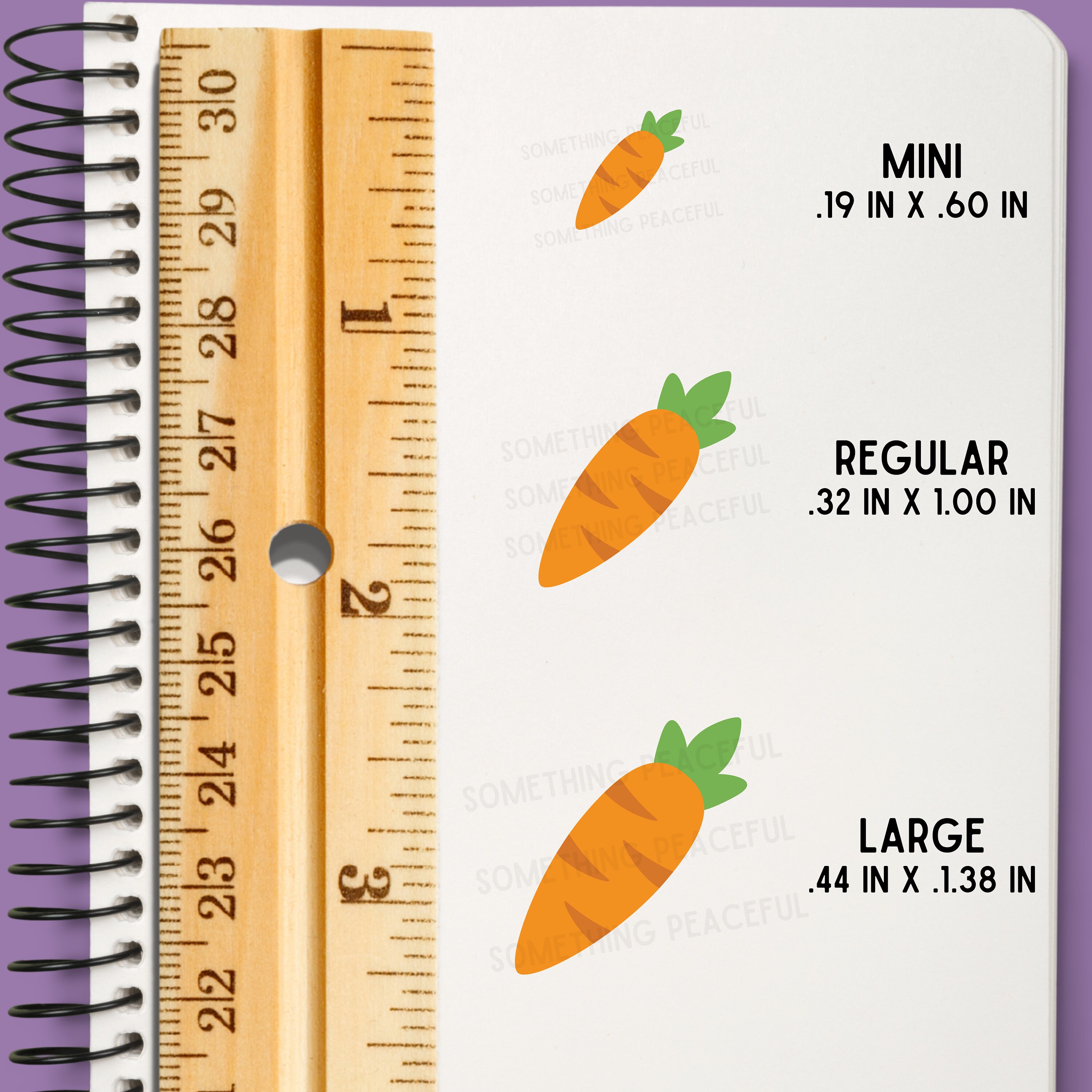 Cute Carrot Sticker Sheet Multiple Sizes Matte Glossy or - Etsy