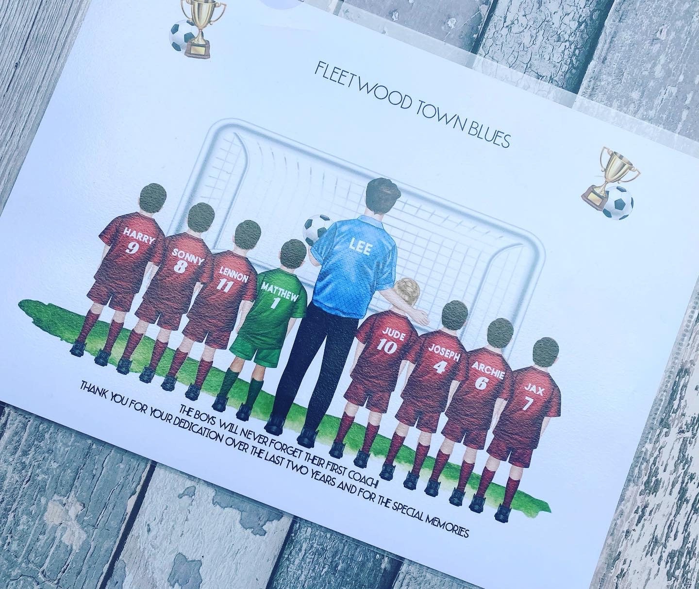 Football team personalised gifts football gifts team coach | Etsy