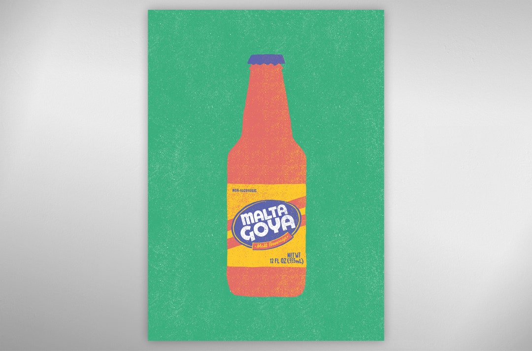 Malta Goya Soda | Pop Art Hand Drawn Style Packaged Product Print - Etsy
