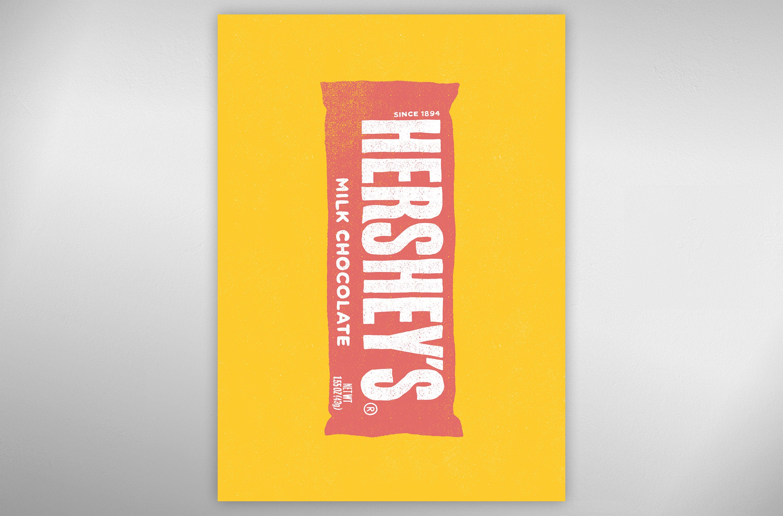 Hershey's Chocolate Bar | Pop Art Hand Drawn Style Packaged Product ...