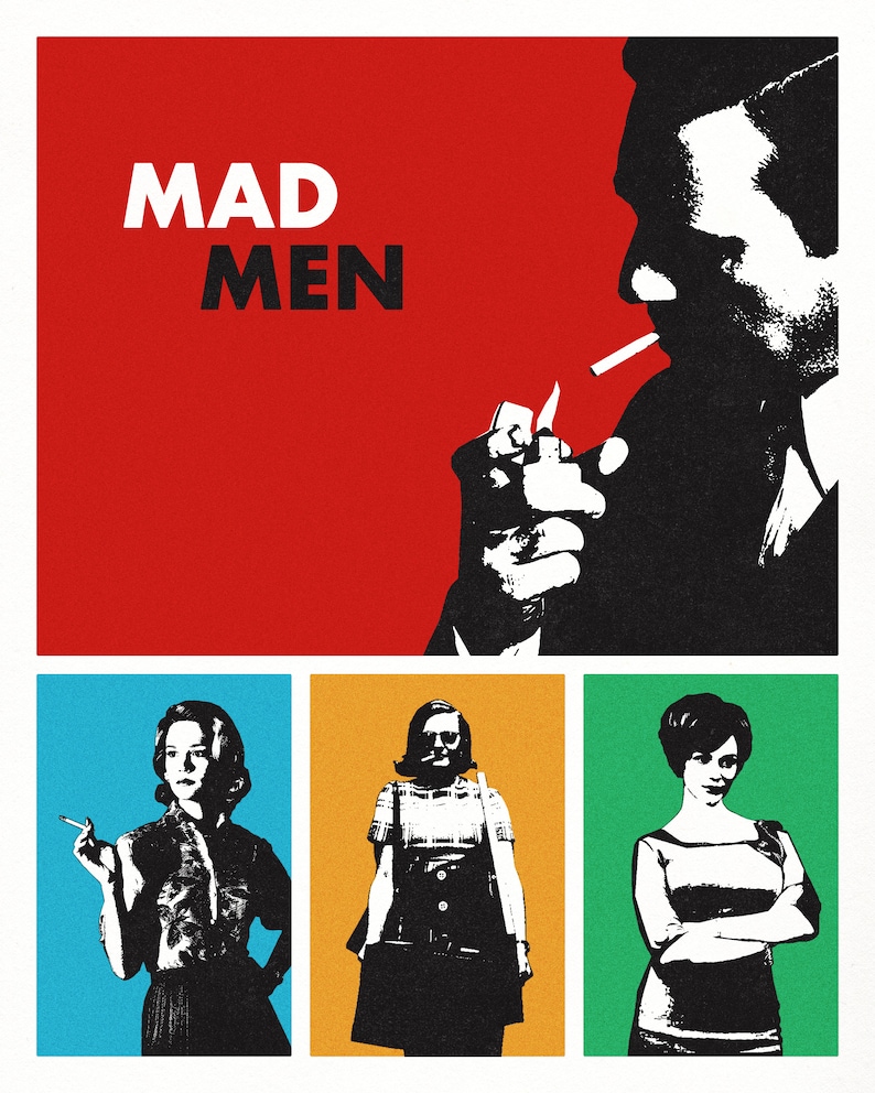 Mad Men 1960s Tv Show Poster - Etsy