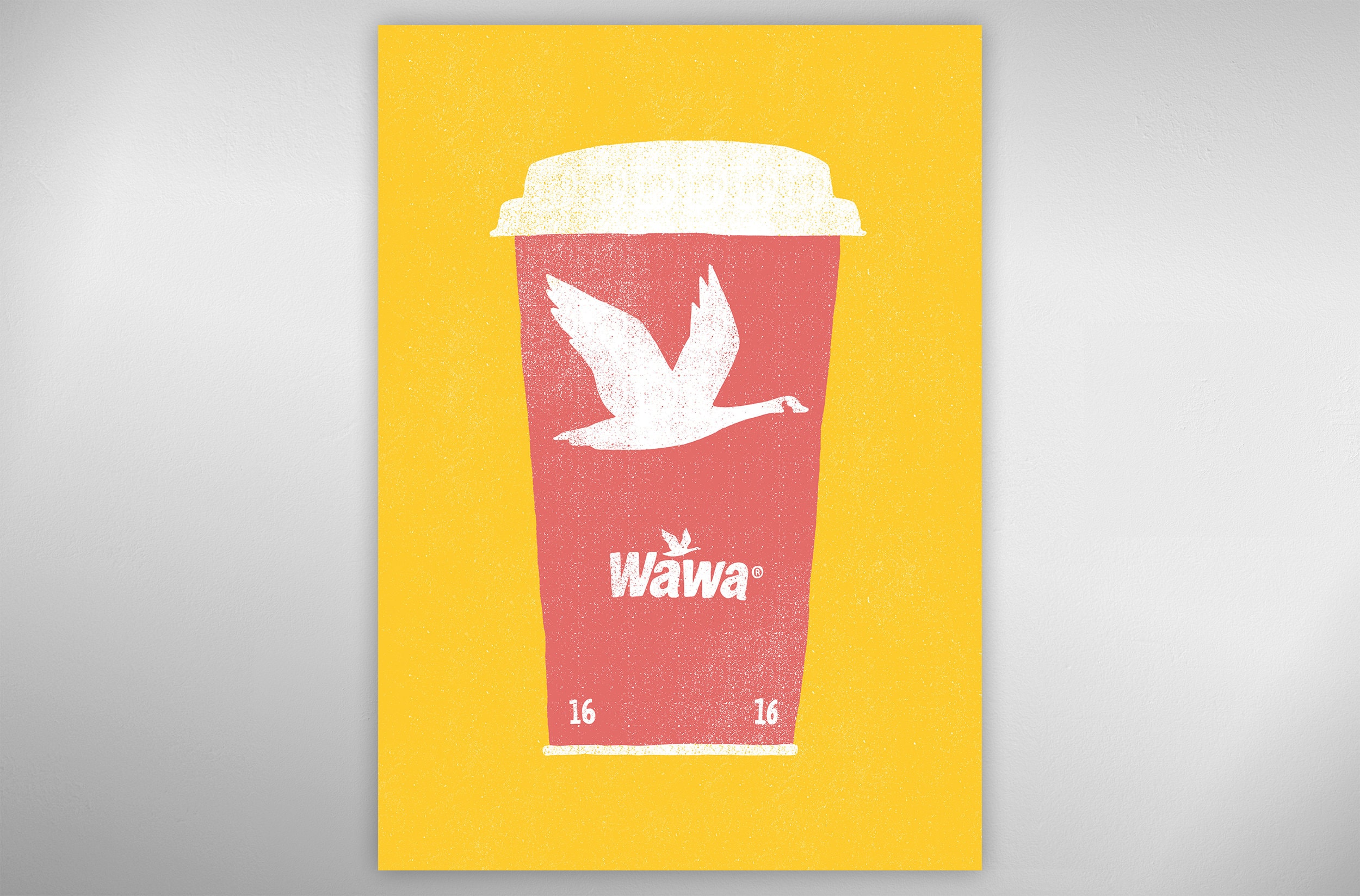 Wawa Coffee Cup | Pop Art Hand Drawn Style Packaged Product Print - Etsy