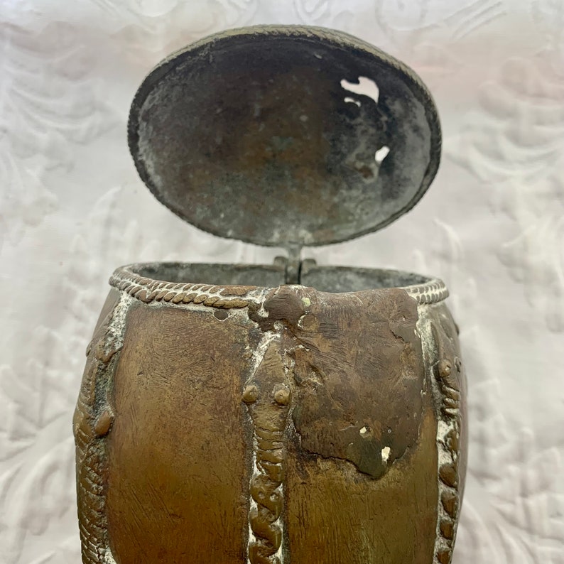 African Bronze Lidded Urn - Etsy