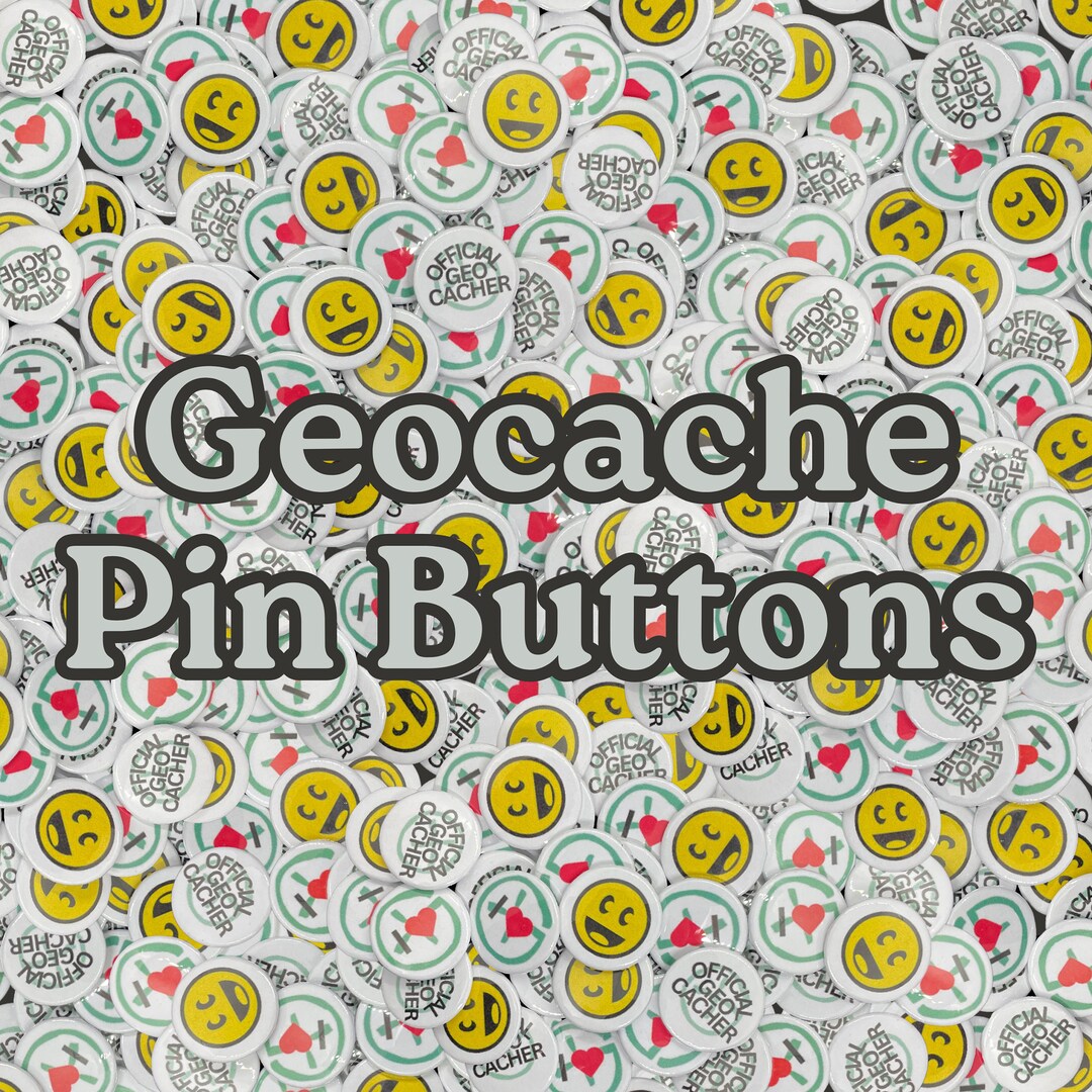 Geocaching Pin Back Buttons - Etsy