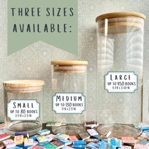 CUSTOM Mini-book Jar, Year of Books & TBR Miniature Book Jar - Etsy