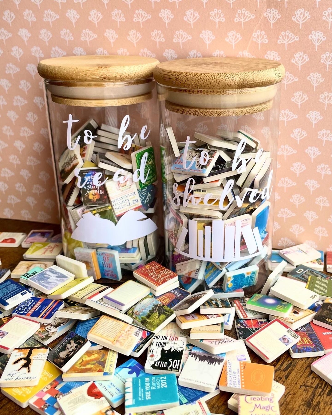 To Be Read and Shelved Jars TBR Jar Pair - Etsy