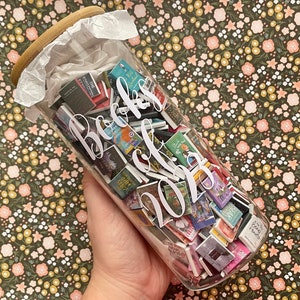 Custom Mini-book Jar, Year of Books & TBR Miniature Book Jar - Etsy