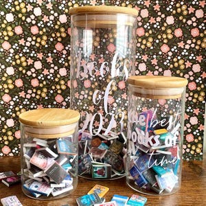 CUSTOM Mini-book Jar, Year of Books & TBR Miniature Book Jar - Etsy