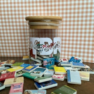 Kindle TBR & Physical TBR Jar Pair Custom Miniature Book Jars for TBR ...
