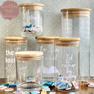 Custom Mini-book Jar, Year of Books & TBR Miniature Book Jar - Etsy