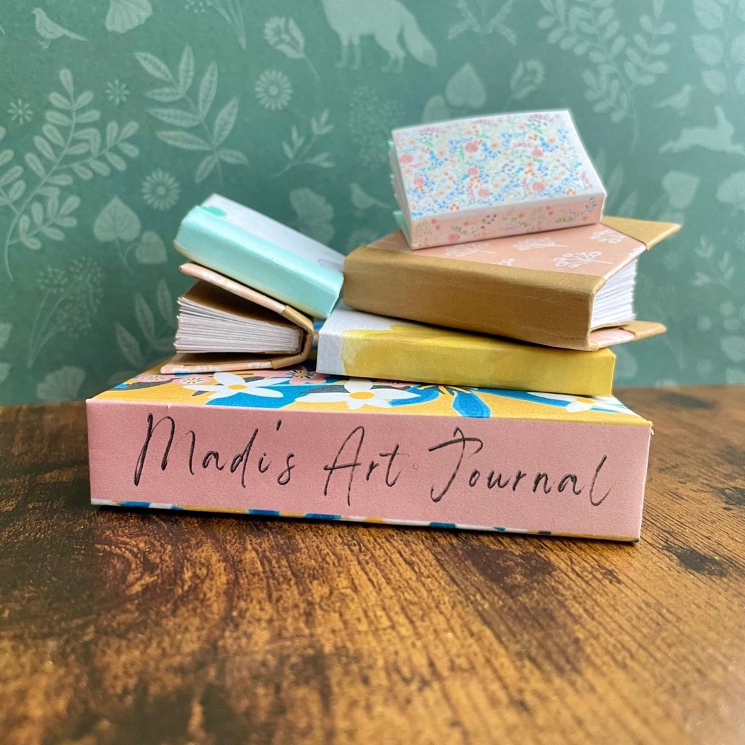 Little Journals, Custom Tiny/miniature/small Book Journal for Art or ...