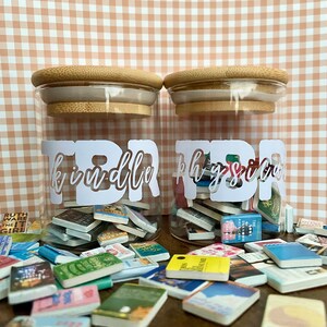 Kindle TBR & Physical TBR Jar Pair Custom Miniature Book Jars for TBR ...