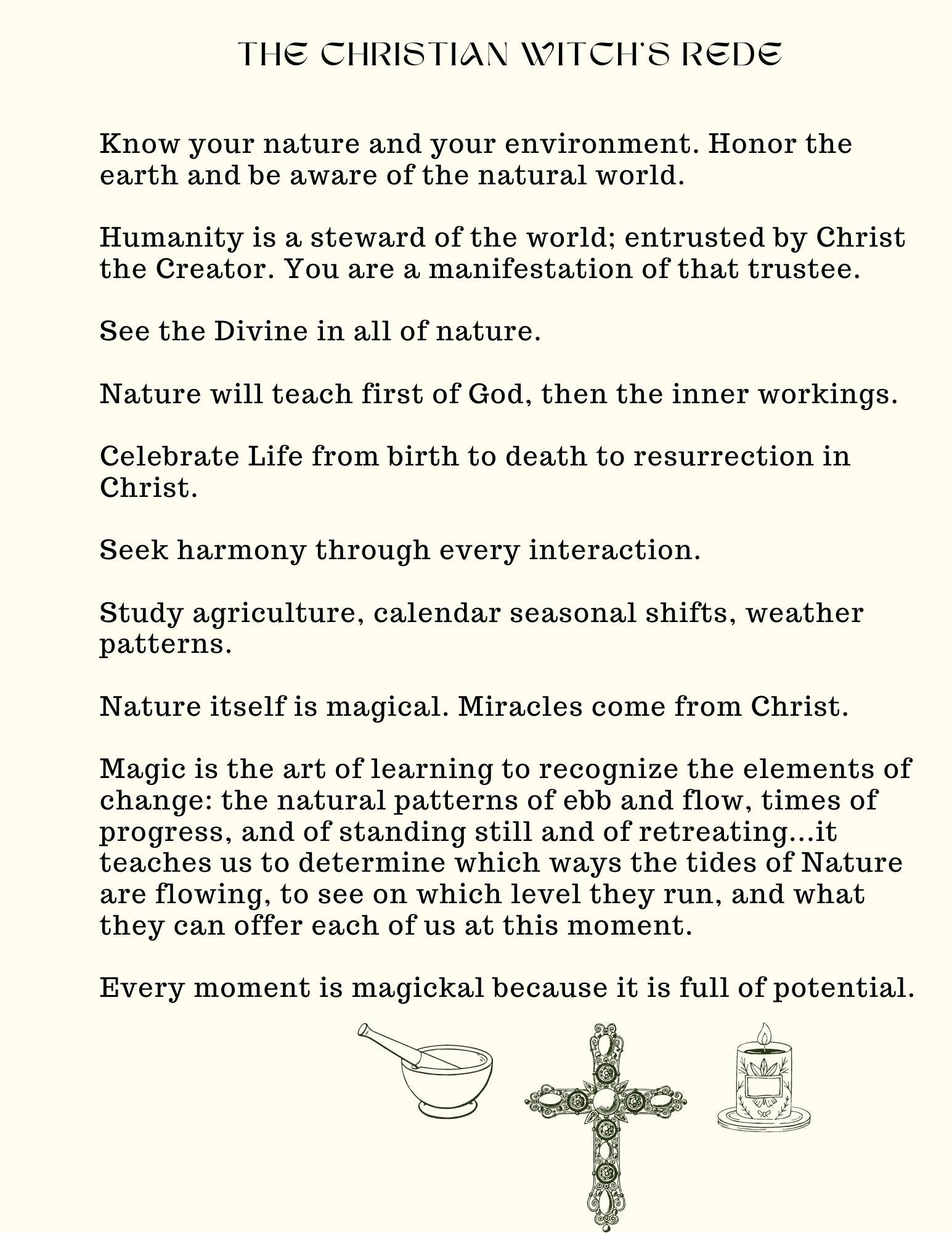 Christian Witch Handbook - Etsy