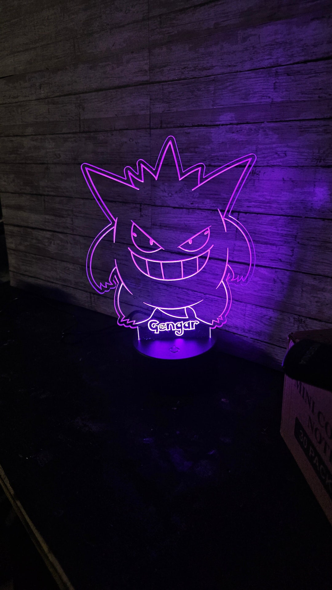 Gengar LED Acrylic Light Stand - Etsy