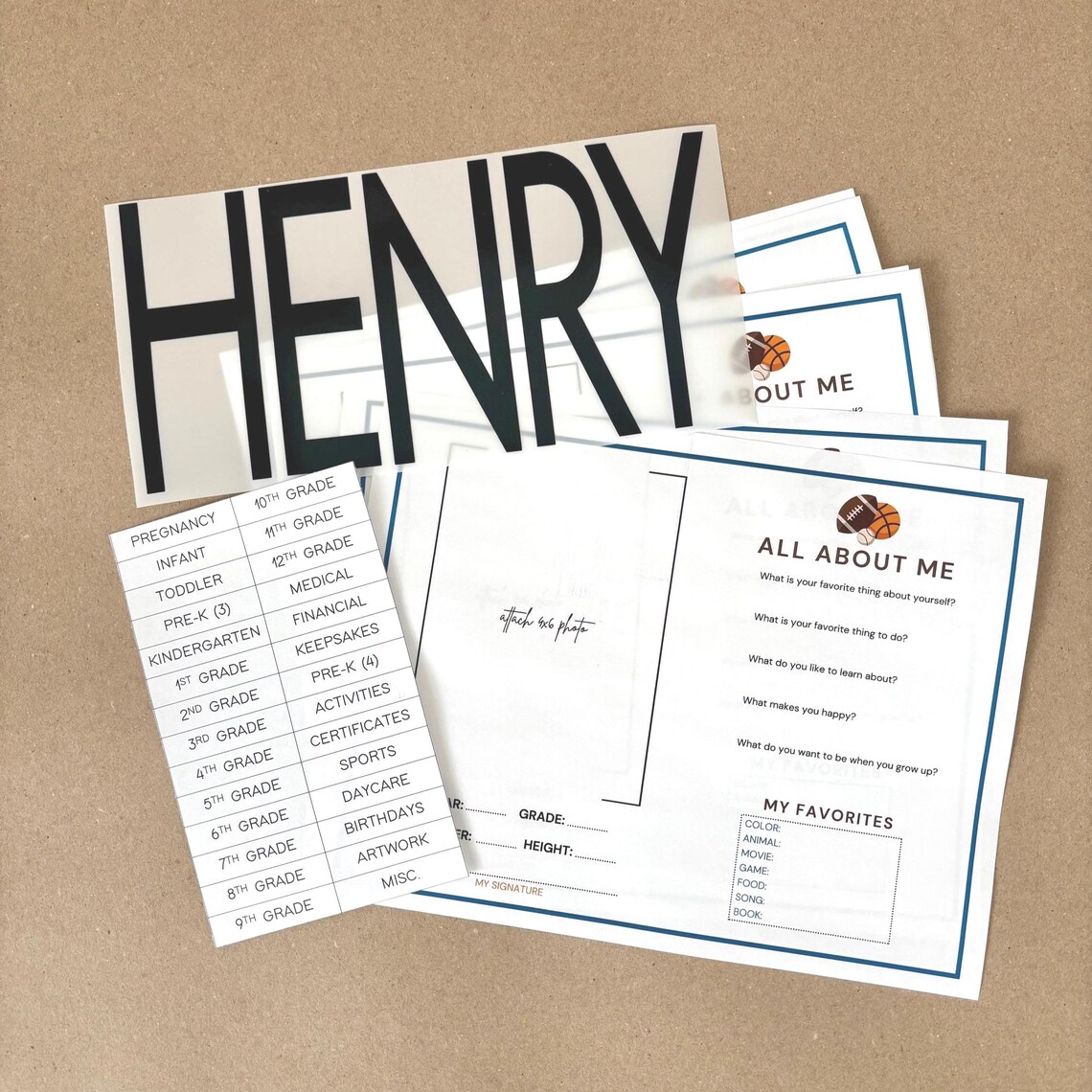 DIY Childhood Memory Bin Starter Kit | Keepsake Box | Children's Tote ...