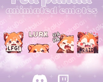 Red Panda Emotes X 27 for Twitch & Discord Bonus Digital Items - Etsy