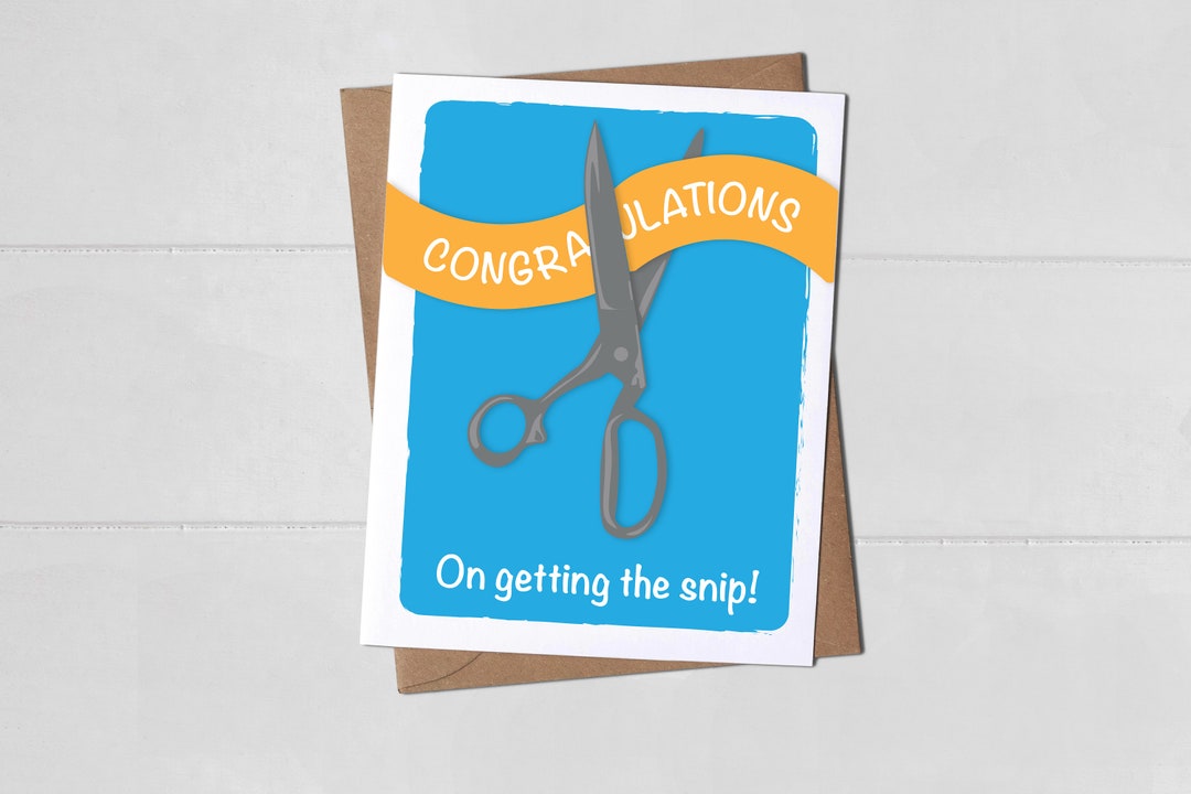 Printable Vasectomy Congratulations Card - Etsy