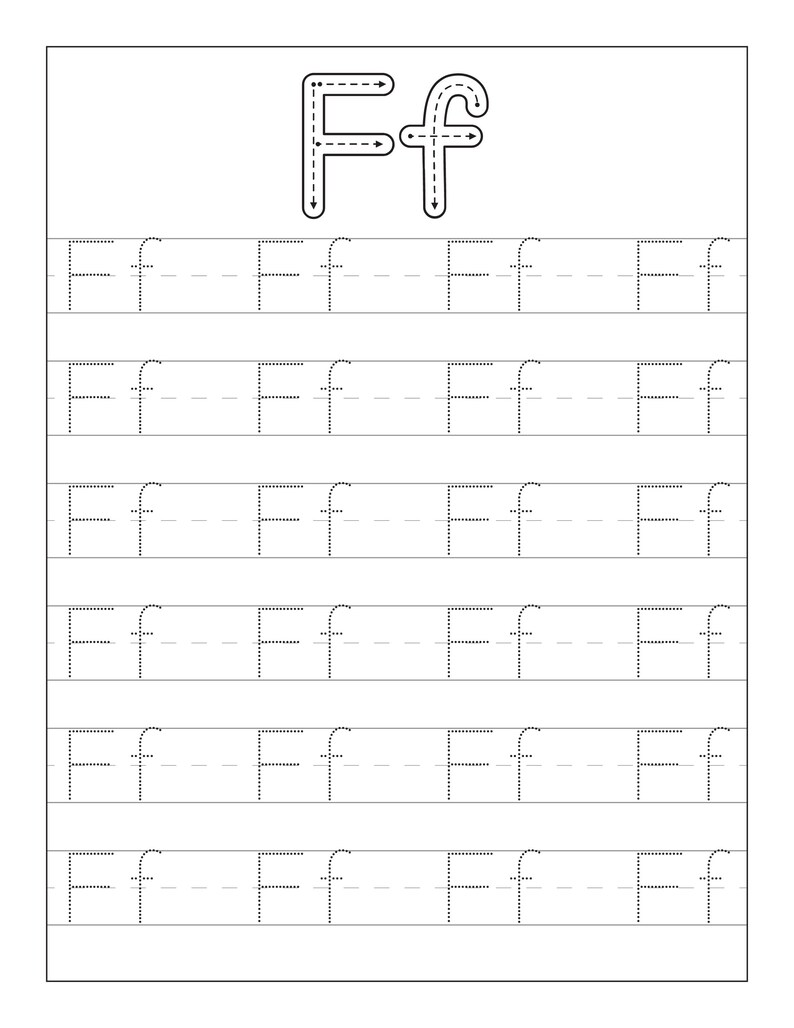 26 Printable Trace the Alphabet - Preschool + Pre-k Alphabet Practice ...
